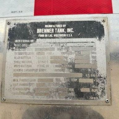 1991 BRENNER TANK INC. CHEMICAL | KAG Used Equipment